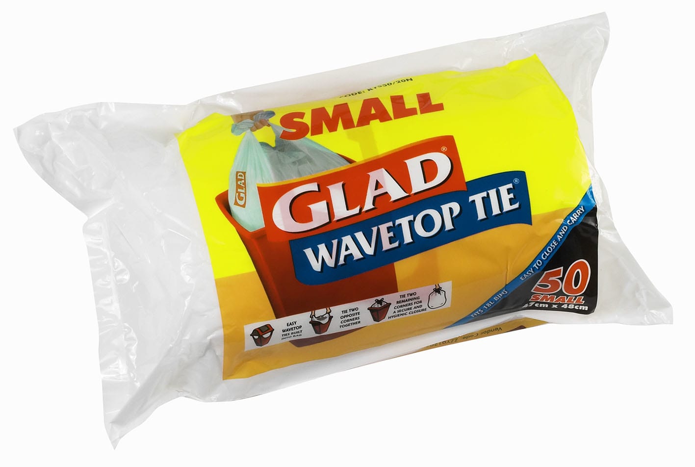 Glad Wavetop Tie Kitchen Liner Small-470 x 480mm-Pack of 50 for sale ...