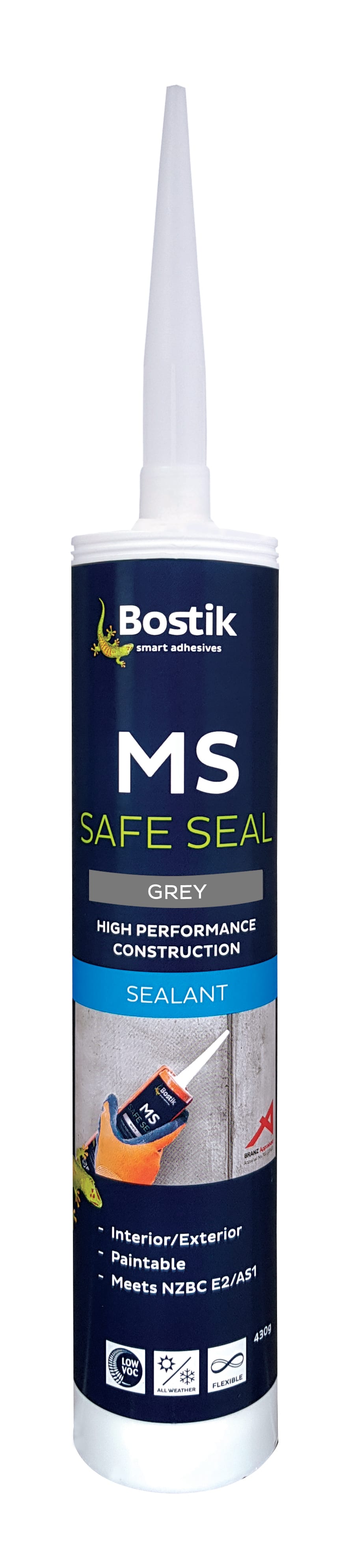 Bostik MS Safe Seal Sealant Grey 430g (Each) for sale - NZ Safety ...