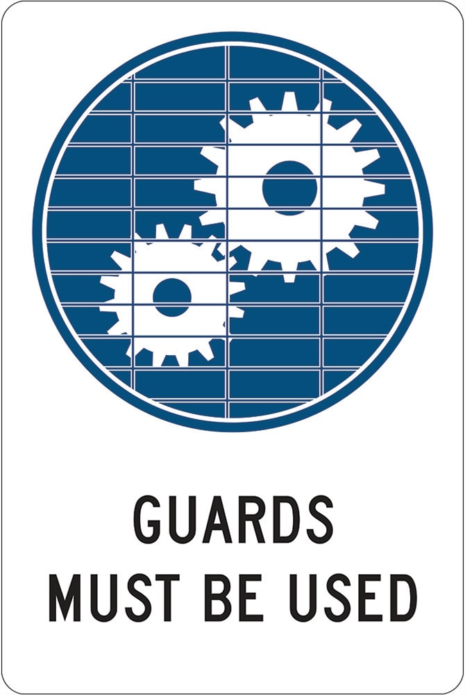 Mandatory Sign | Guards Must Be Used-W300mm x H450mm-Single Sided for ...
