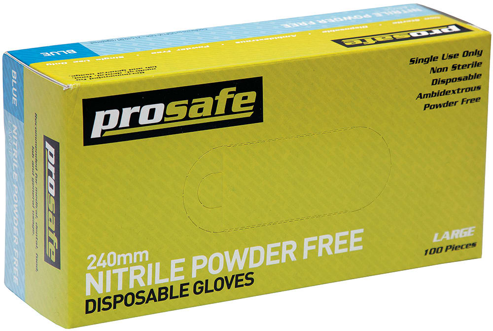 Prosafe Nitrile Gloves Powder Free-S-XL-Pack of 100 (Packet) for sale ...