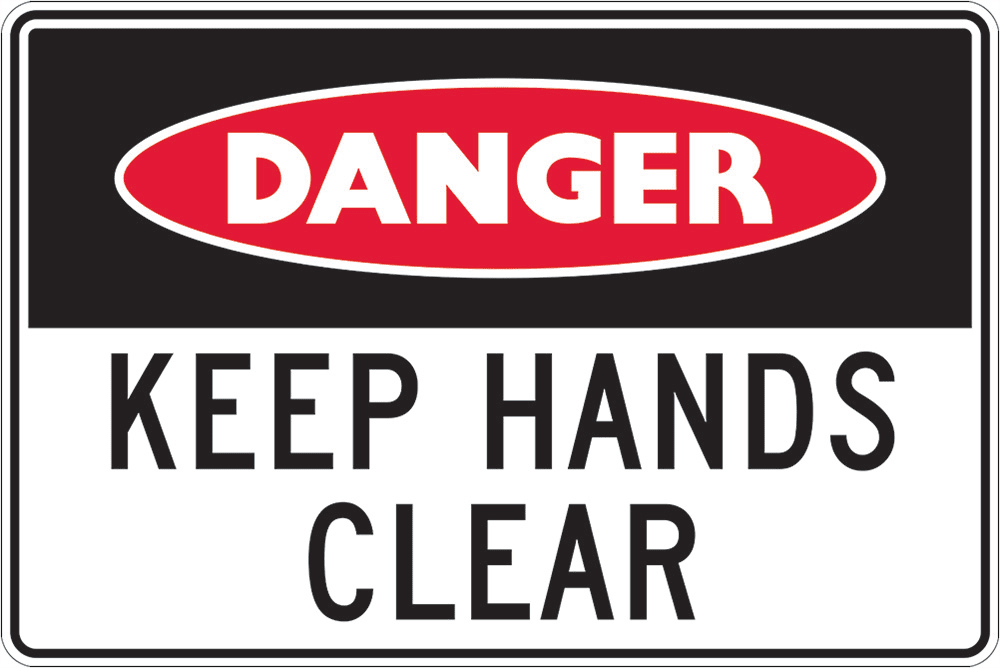 Danger Sign | Keep Hands Clear-W450mm x H300mm-Single Sided for sale ...