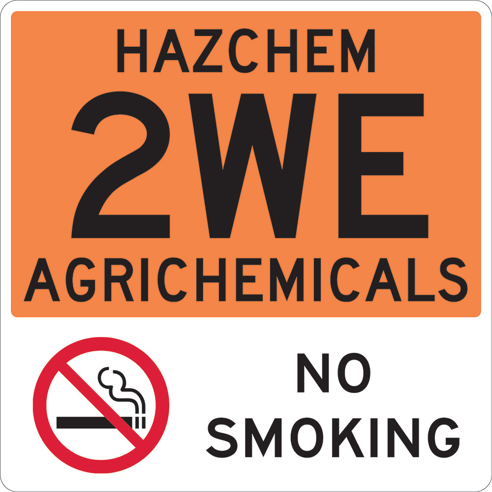 Hazardous Substances Sign |Hazchem2WE Agrichemical-W450mm x H450mm ...