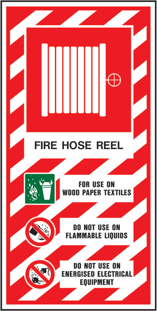 Fire Sign | Fire Hose Reel, Large-W300mm x H600mm-Single Sided for sale ...