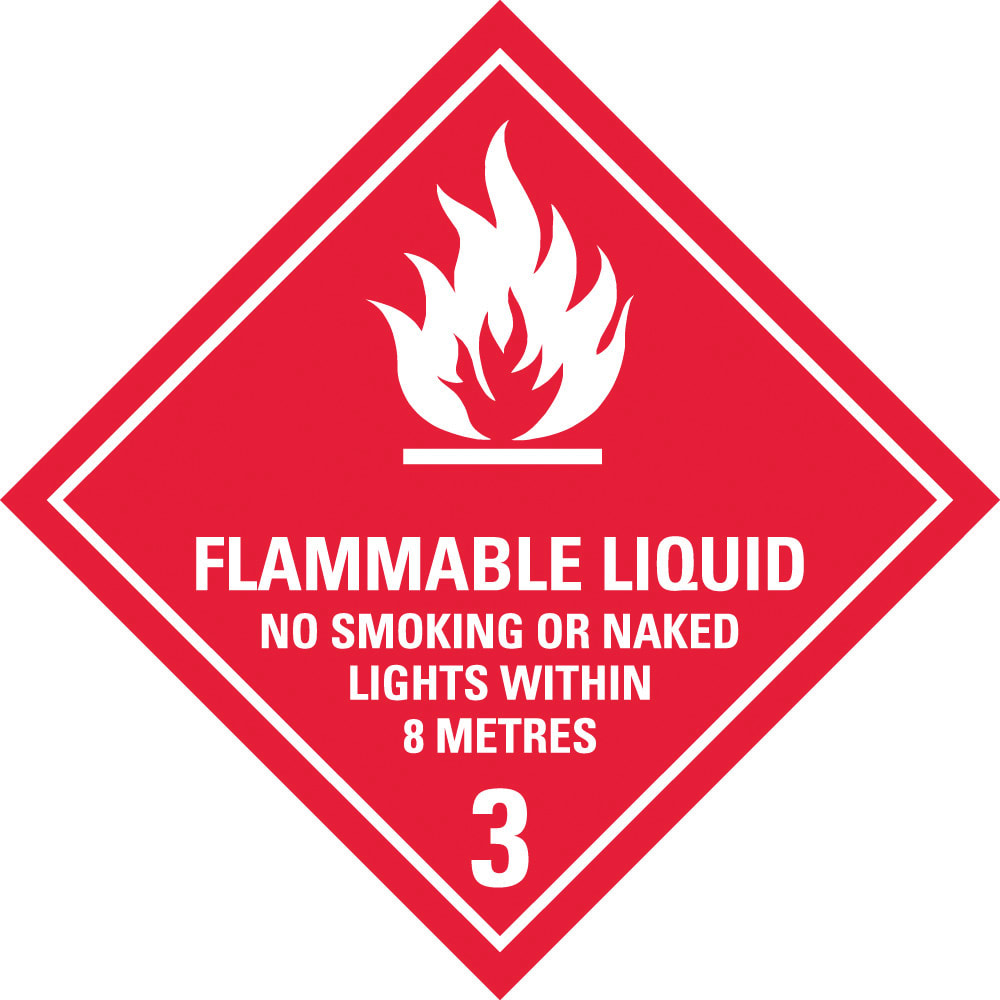 Dangerous Goods Sign | Flammable Liquid-W400mm x H400mm (Each) for sale ...