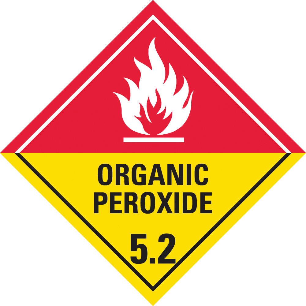 Dangerous Goods Sign | Organic Peroxide 5.2-W400mm x H400mm (Each) for sale - NZ Safety ...