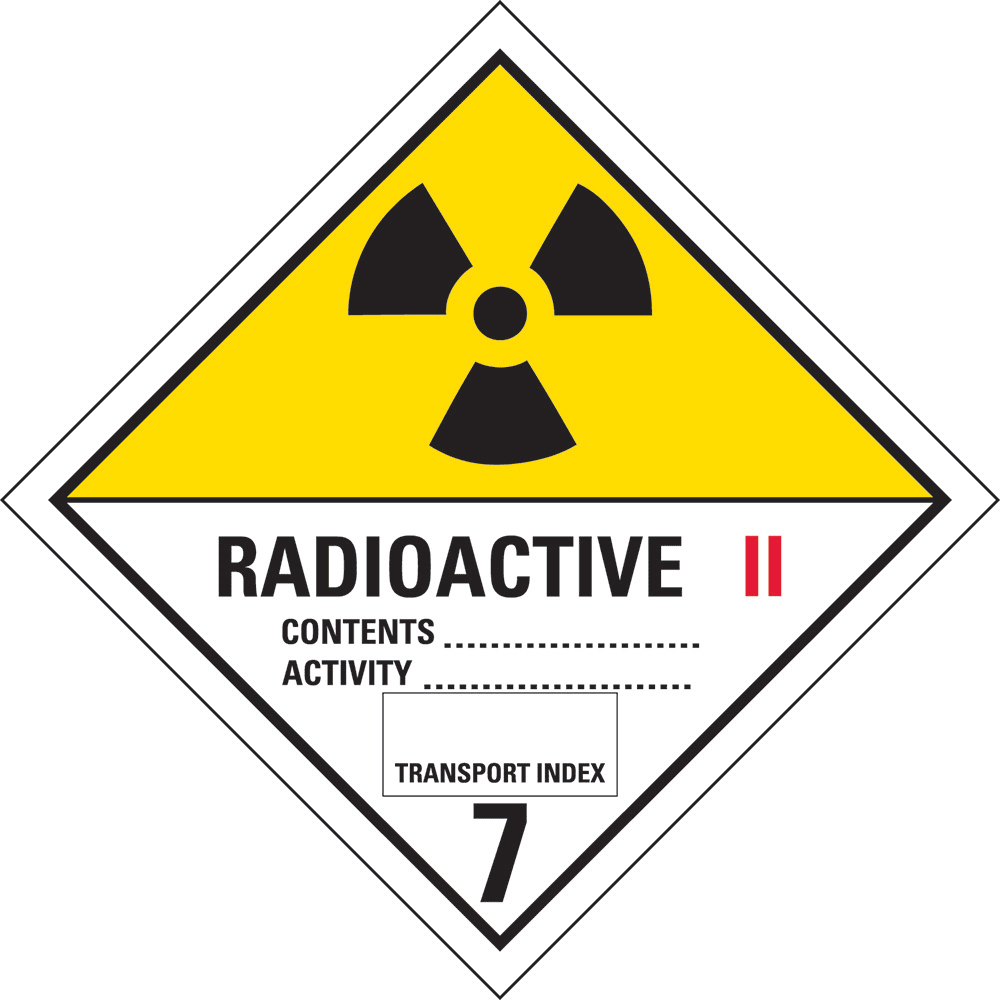 Dangerous Goods Sign | Radioactive II 7-W295mm x H295mm-Single Sided ...