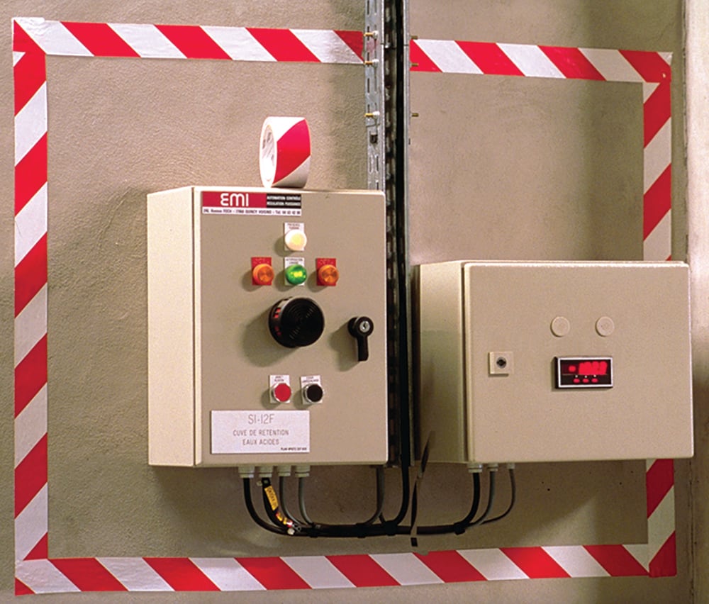 3M Hazard Warning Tape 767 Red/White Stripe-50mm x 33m-Roll for sale ...