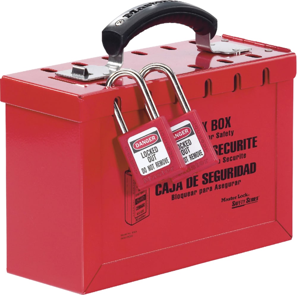 Master Lock 0498A Portable Lockout Group Lockbox-Portable-12 Padlock ...