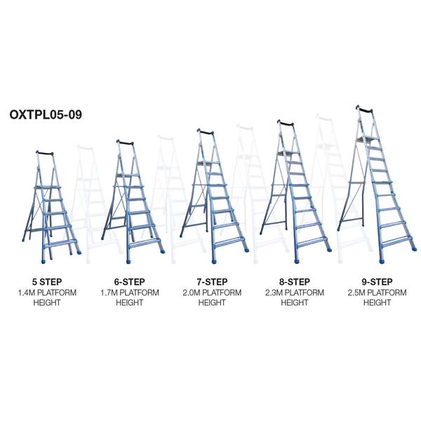 AdjustaStep Telescopic Platform Ladder 5-9 Step (Each) for sale - NZ ...