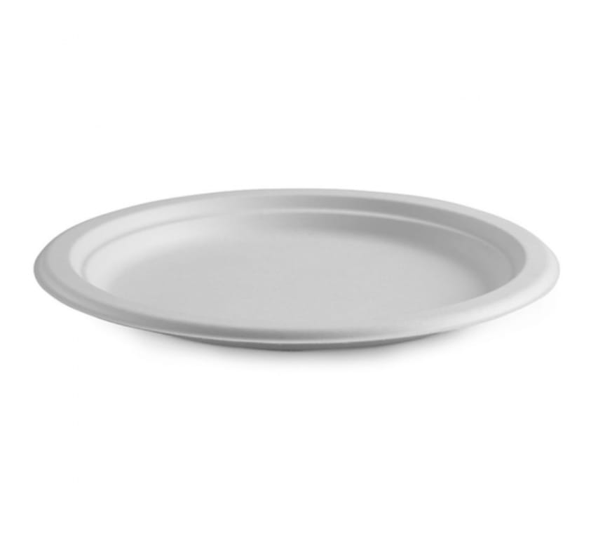 BioPak Plant Fibre White Round Plate-23cm (9")-125-Pack for sale - NZ ...