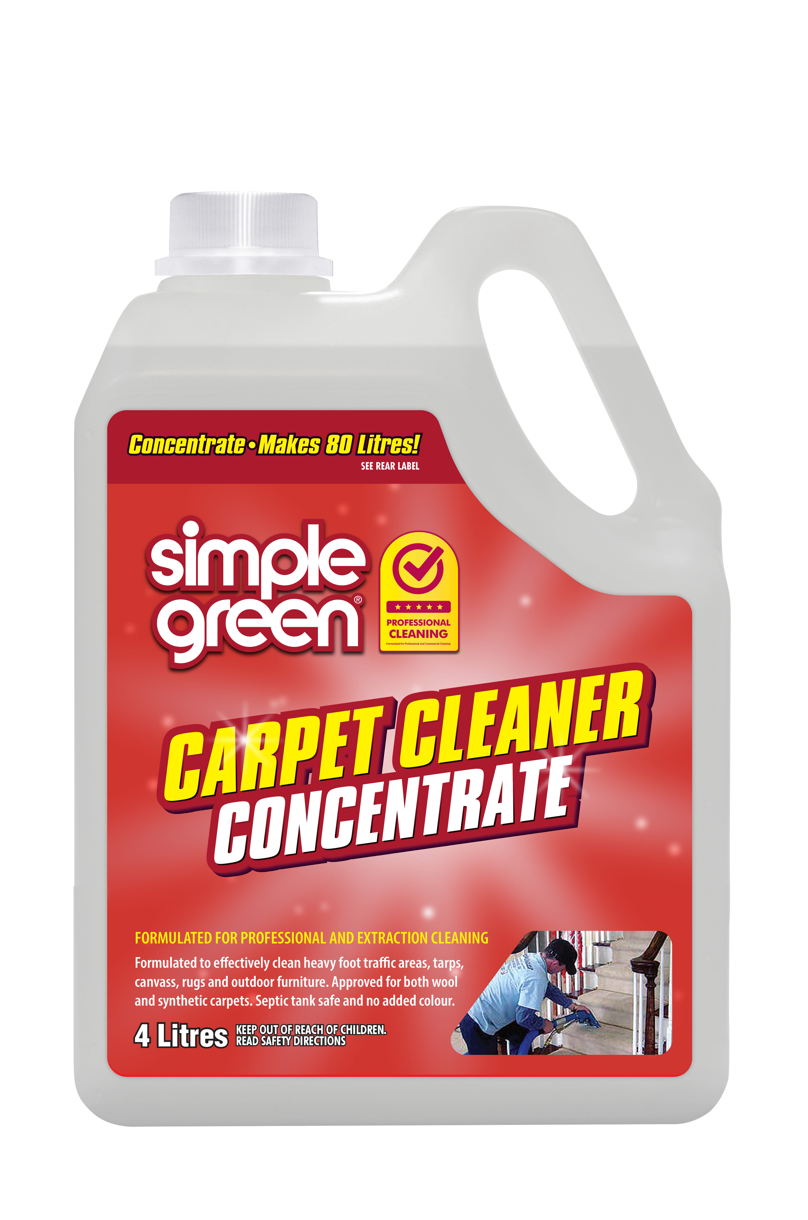 Simple Green Carpet Cleaner Concentrate 4L (Each) for sale - NZ Safety ...
