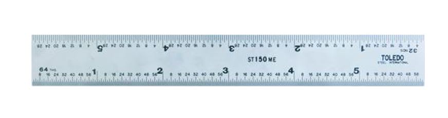 Toledo Stainless Steel Rule 300mm-Each for sale - NZ Safety Blackwoods ...