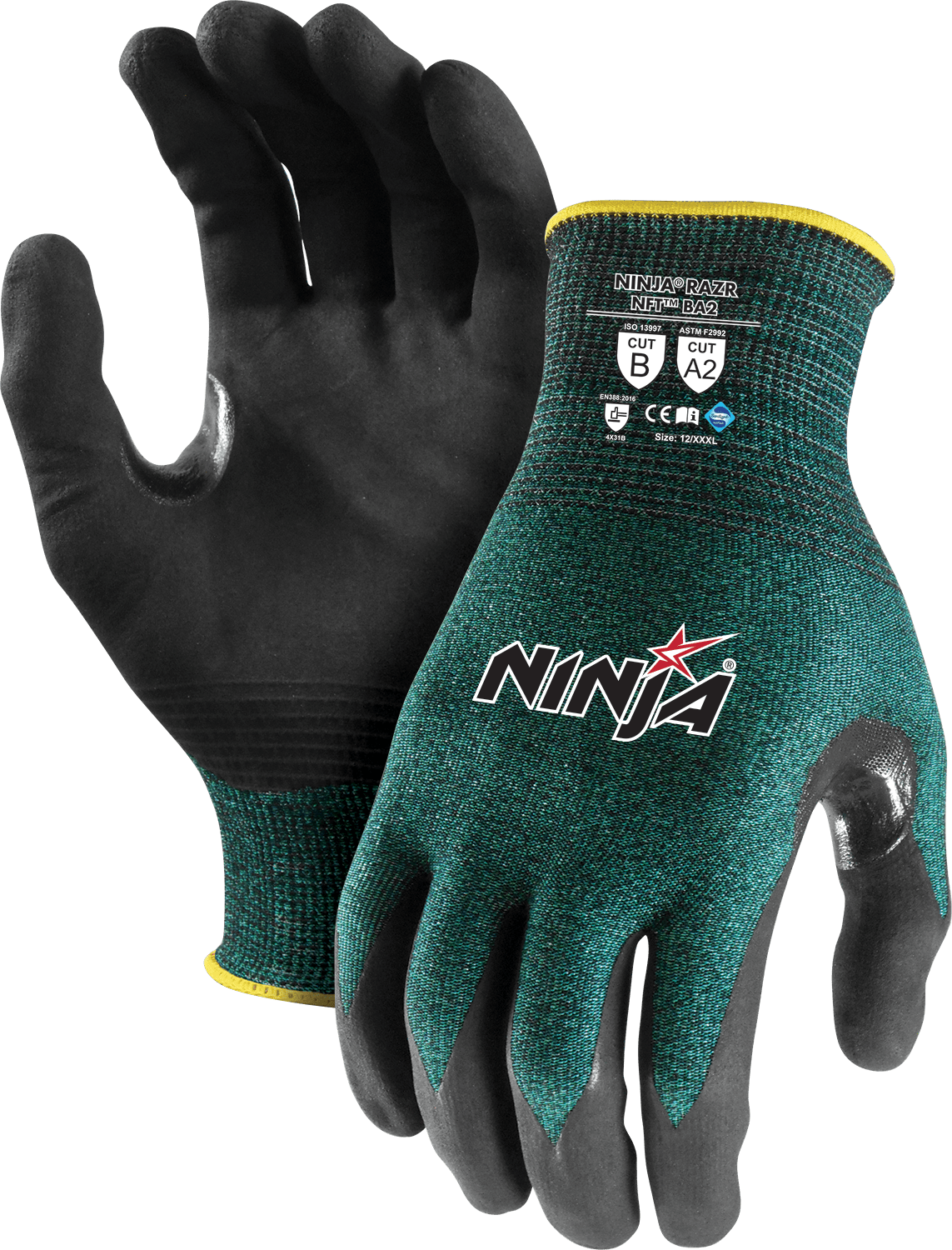 Ninja RAZR NFT BA2 Gloves (Pair) for sale - NZ Safety Blackwoods. | NZ ...