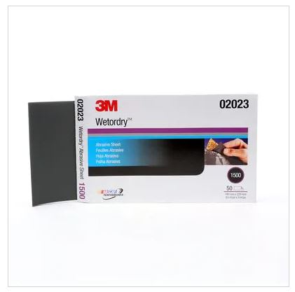 3M Wetordry Abrasive Sheet 401Q 02023 P1500A-140mm x 230mm (Each) for ...