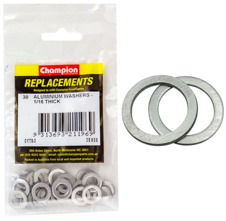3/8 X 5/8 Aluminium Washers-30PK (Packet) for sale - NZ Safety ...