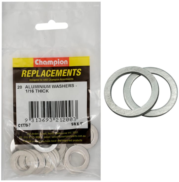 5/8 X 1'' Aluminium Washers-20PK (Packet) for sale - NZ Safety ...