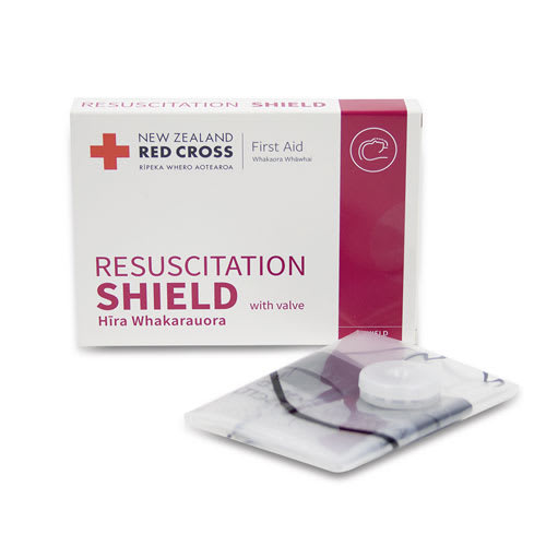 Red Cross Resuscitation Face Shield with Valve (Packet) for sale - NZ ...
