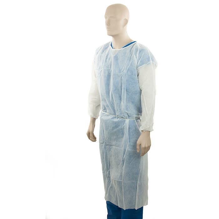 Bastion Polypropylene Isolation Gown White-1400x1370mm-Each for sale ...