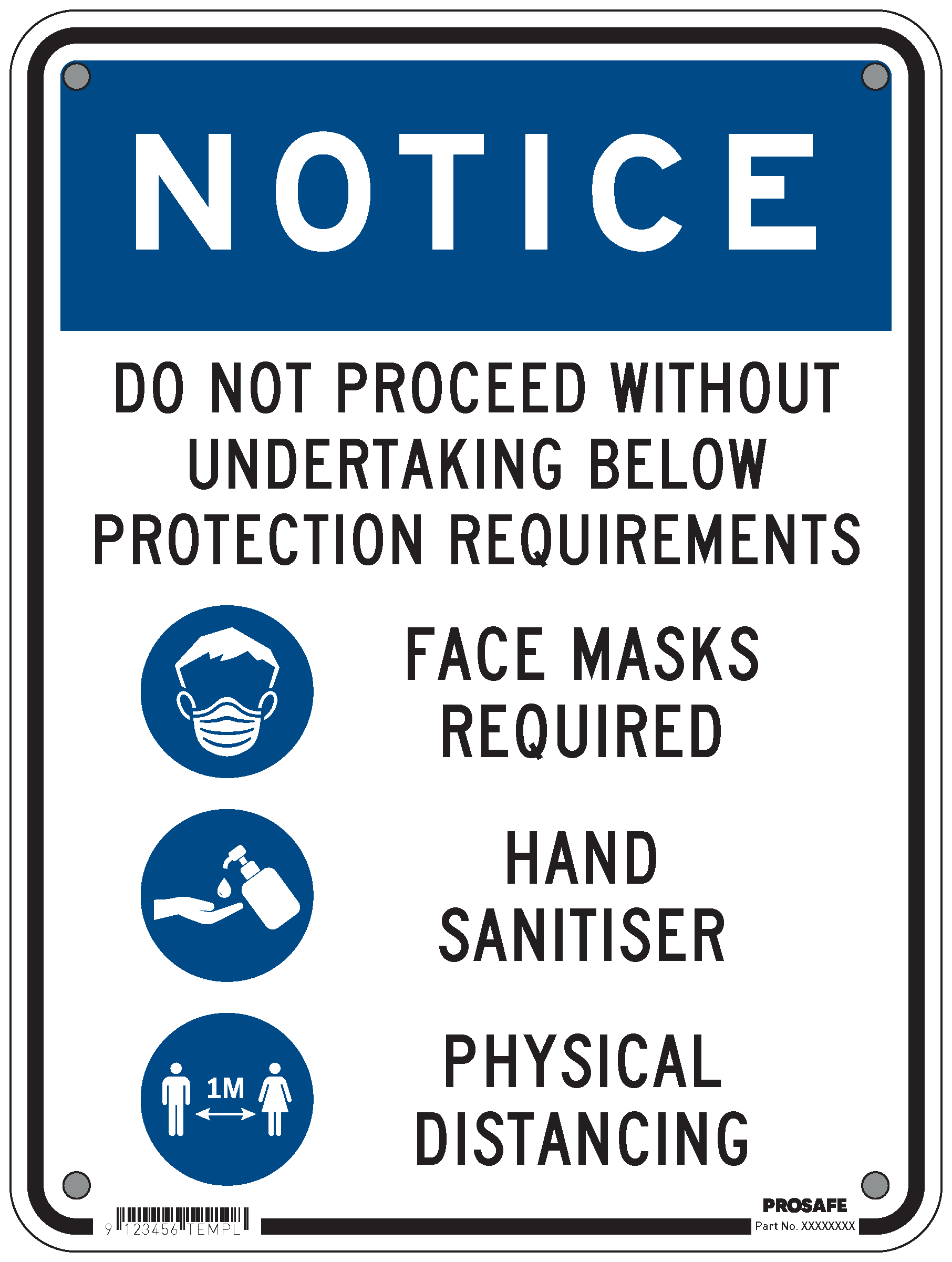 NOTICE SIGN | DO NOT PROCEED - PPE (Each) for sale - NZ Safety Blackwoods.