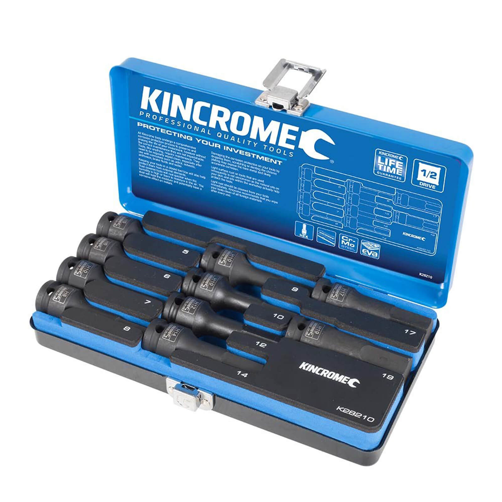 Kincrome Hex Impact Socket Set - Metric-1/2" Drive-10 Piece (Each) for ...