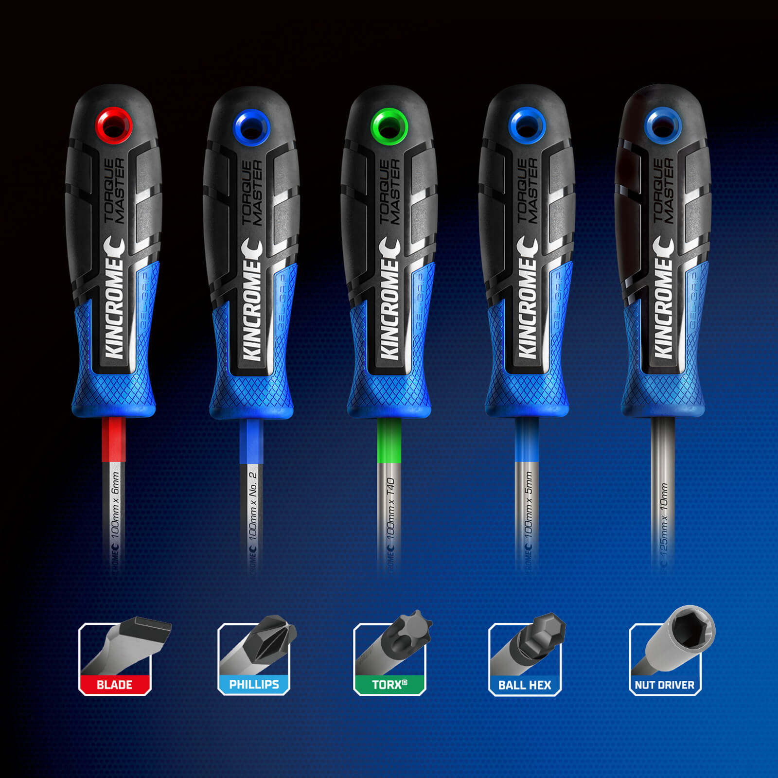 Kincrome 4Pc TorqueMaster Ball-Hex Screwdriver Set (Each) for sale - NZ ...