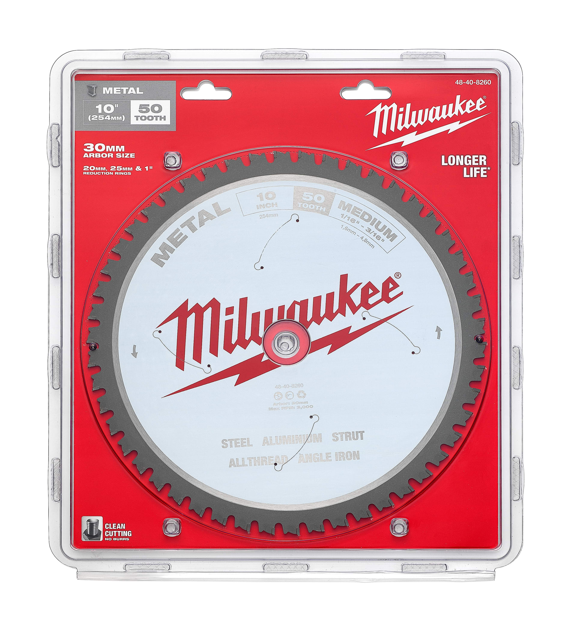 Milwaukee Medium Metal Circular Saw Blade 50T-254mm (Each) for sale ...