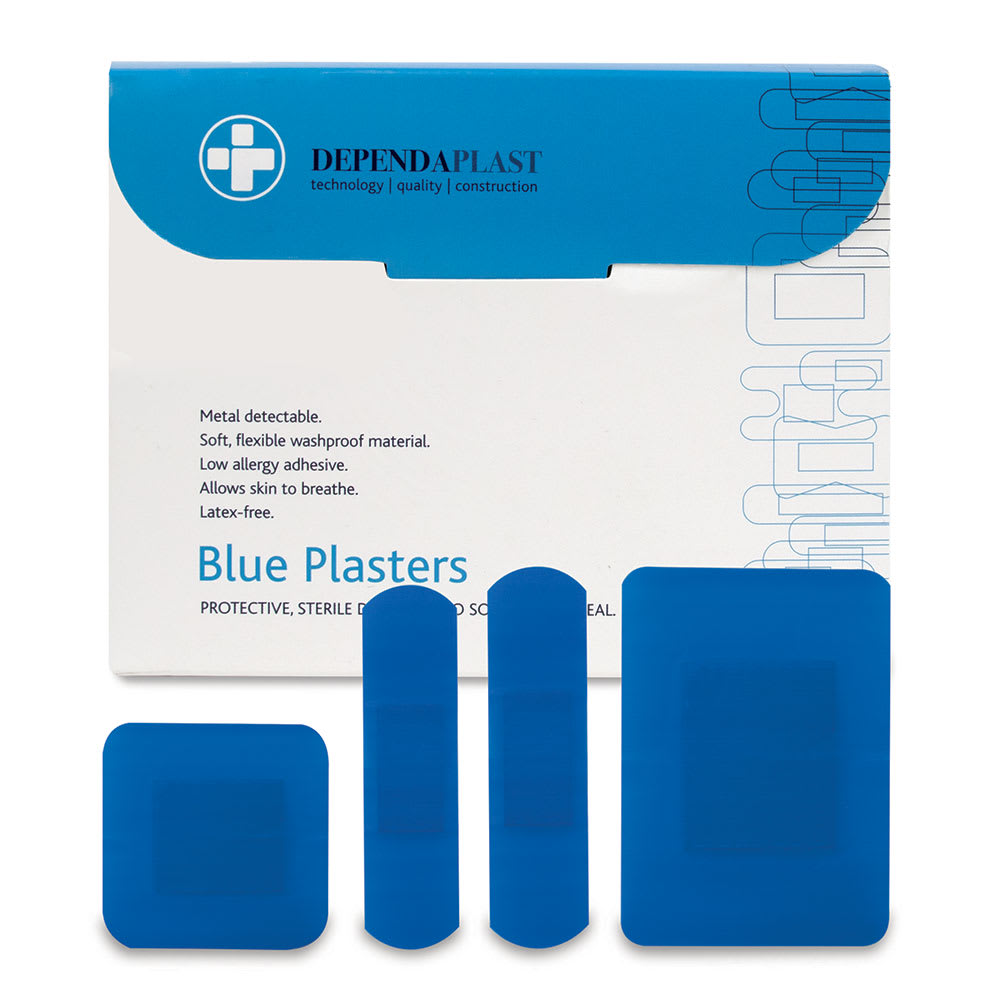 Blue Food Plastic Plasters Assorted-Box of 100 (Packet) for sale | NZ ...