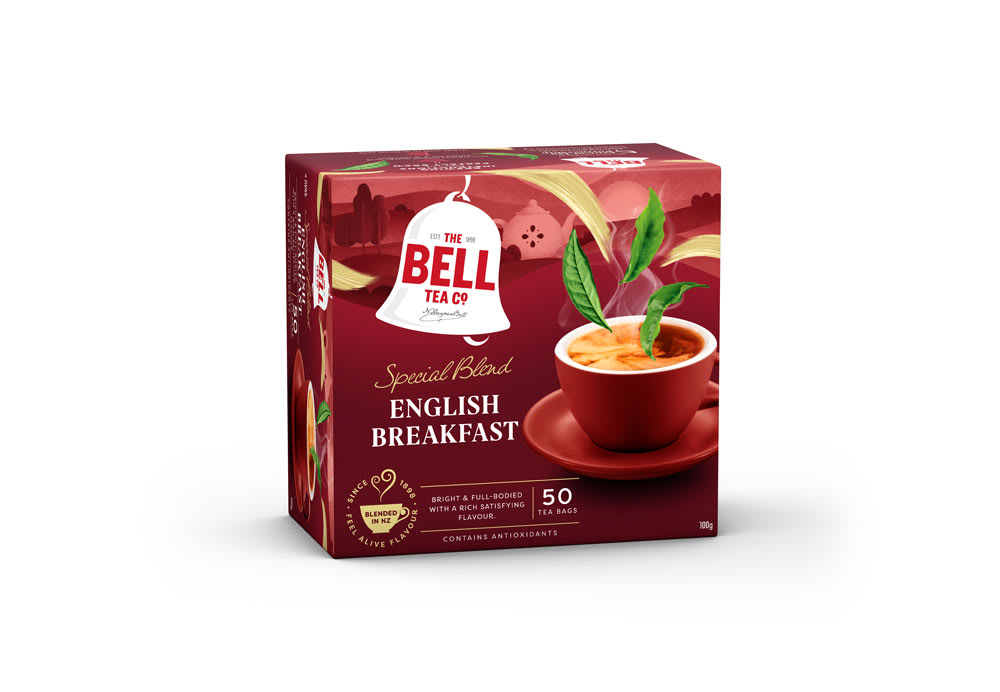 Bell English Breakfast Tagless Tea Bags-50 Tea Bags-Box for sale - NZ ...