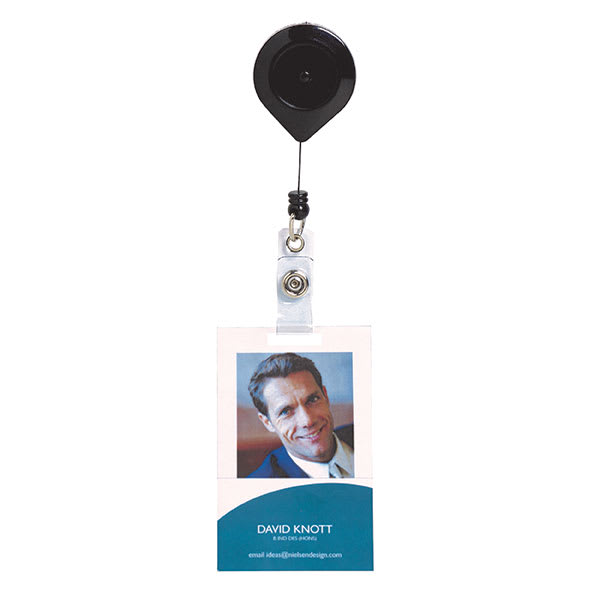 Rexel Retractable ID Card Holder with Nylon Cord-Each for sale - NZ ...