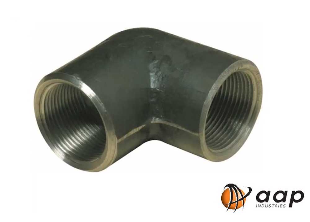 Elbow Female/Female Steam Black Steel 06NB-Each for sale - NZ Safety ...