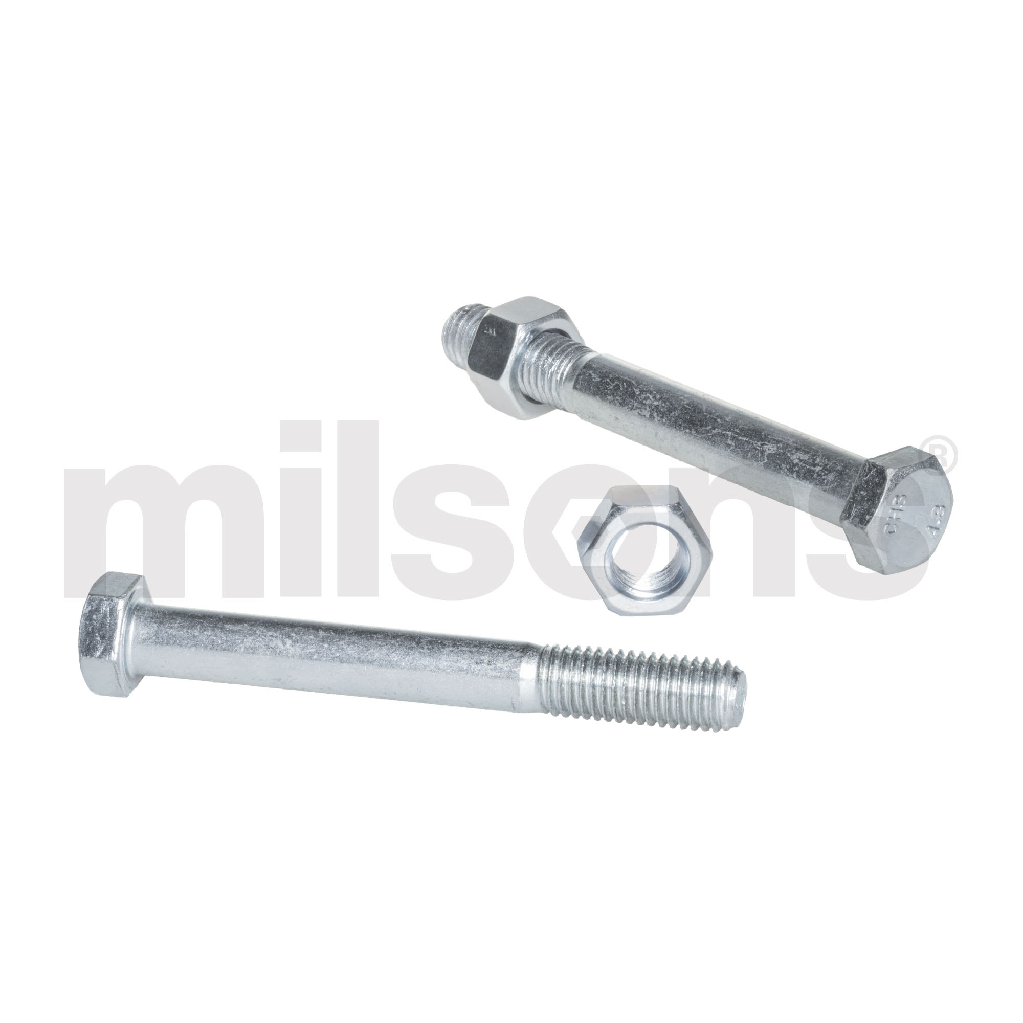 M16 x 35 Zinc Mild Steel Bolt & Nut-50 Pack for sale - NZ Safety ...