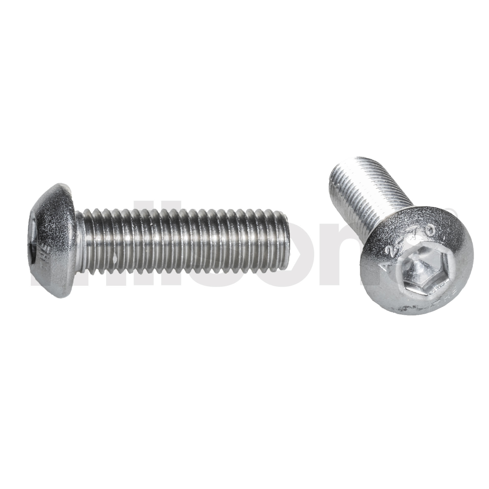 M6 x 60 SS304 Button Head Socket Screw-50 Pack for sale - NZ Safety ...
