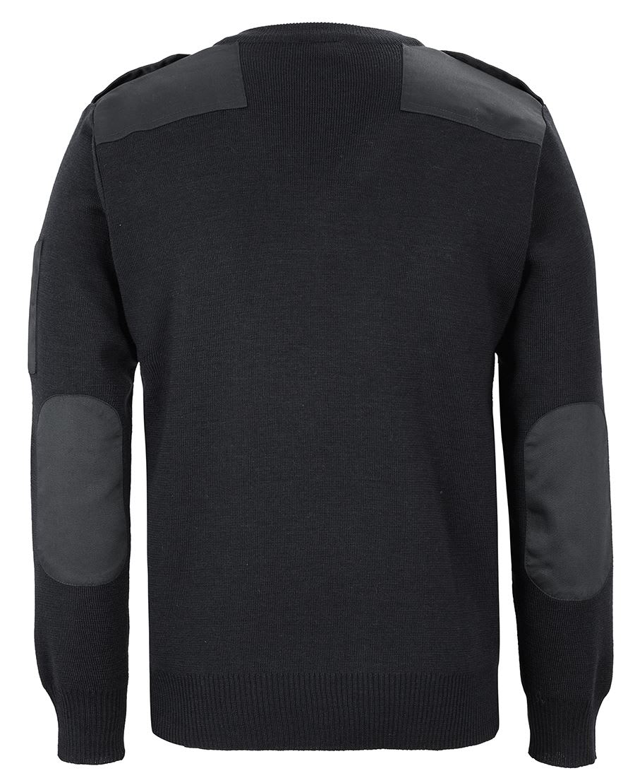 JB's Wear, Knitted Epaulette V-Neck Jumper, 6EJ (Each) for sale - NZ ...