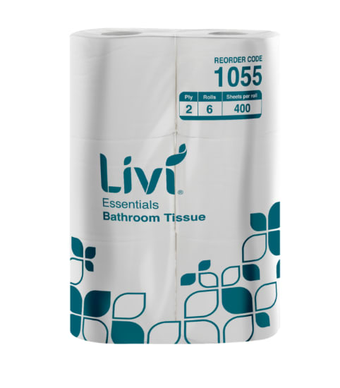 Livi Everyday 2Ply Toilet Paper Conventional Roll-400 Sheets-Case of 48 ...