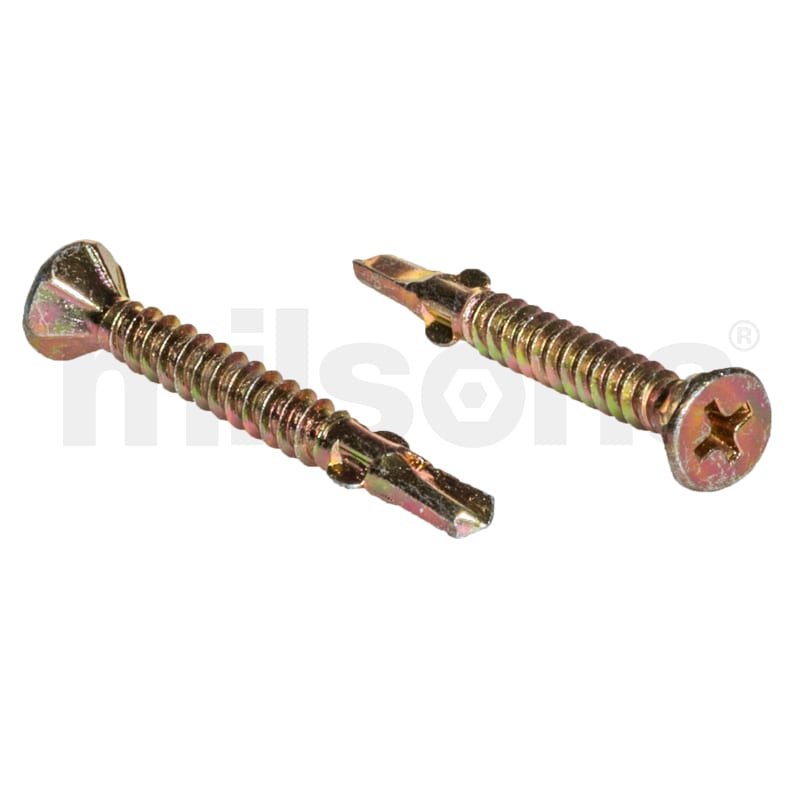 12G-14 x 50mm Wingtek Self Drilling Screw-Phillips-Class 2 Yellow Zinc ...