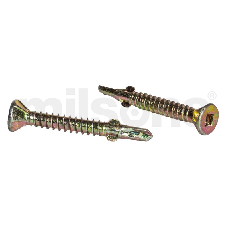 10G-16 x 45mm Wingtek Self Drilling Screw-Square-Class 2 Yellow Zinc ...
