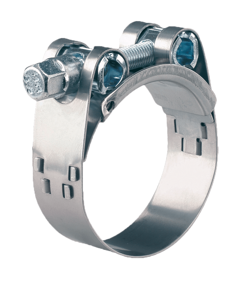 JBS W4 Heavy Duty T-Bolt Hose Clamp-40.0 - 43.0mm-Stainless Steel 304 ...