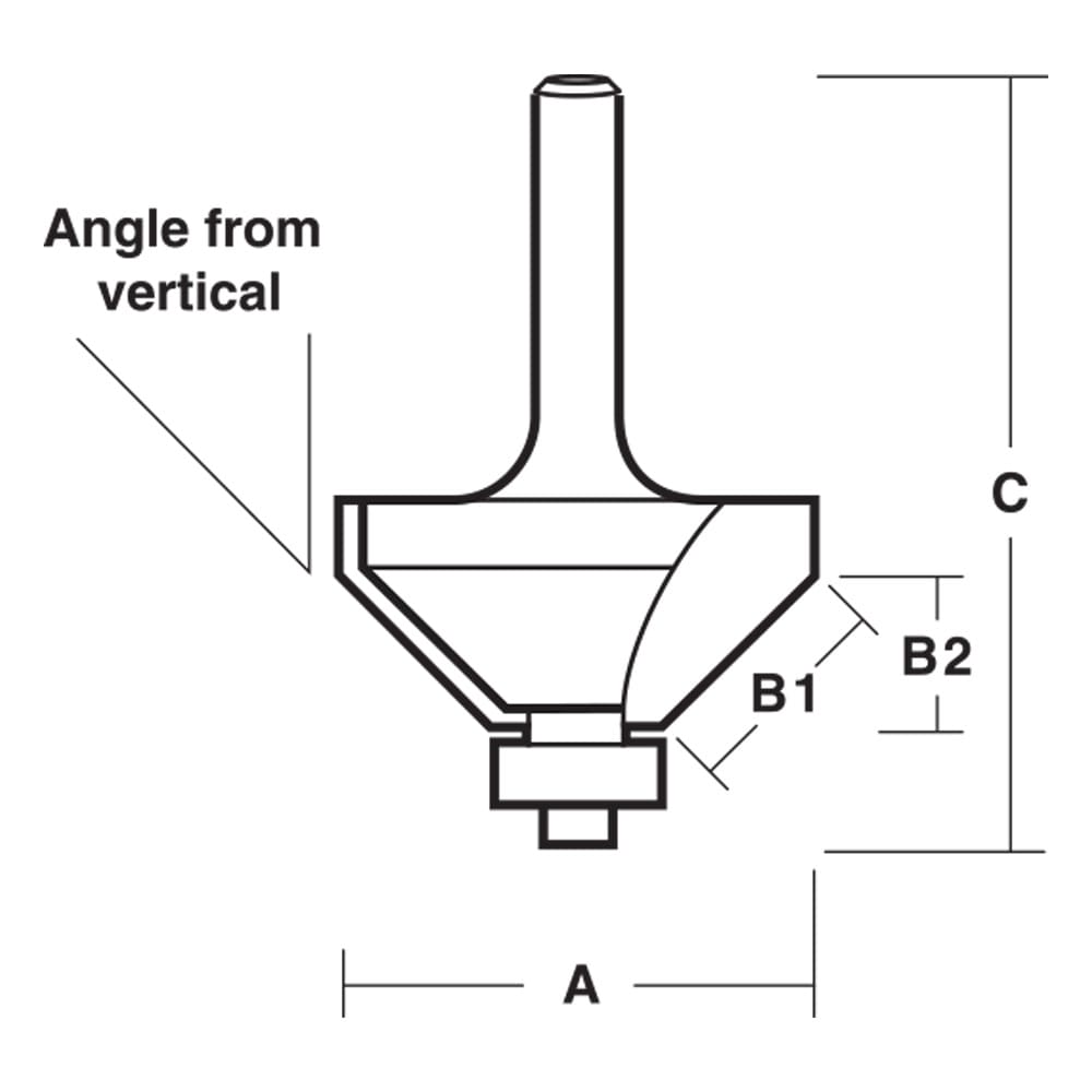 Carbitool Chamfering Bit 1/4" Shank (Each) for sale - NZ Safety ...