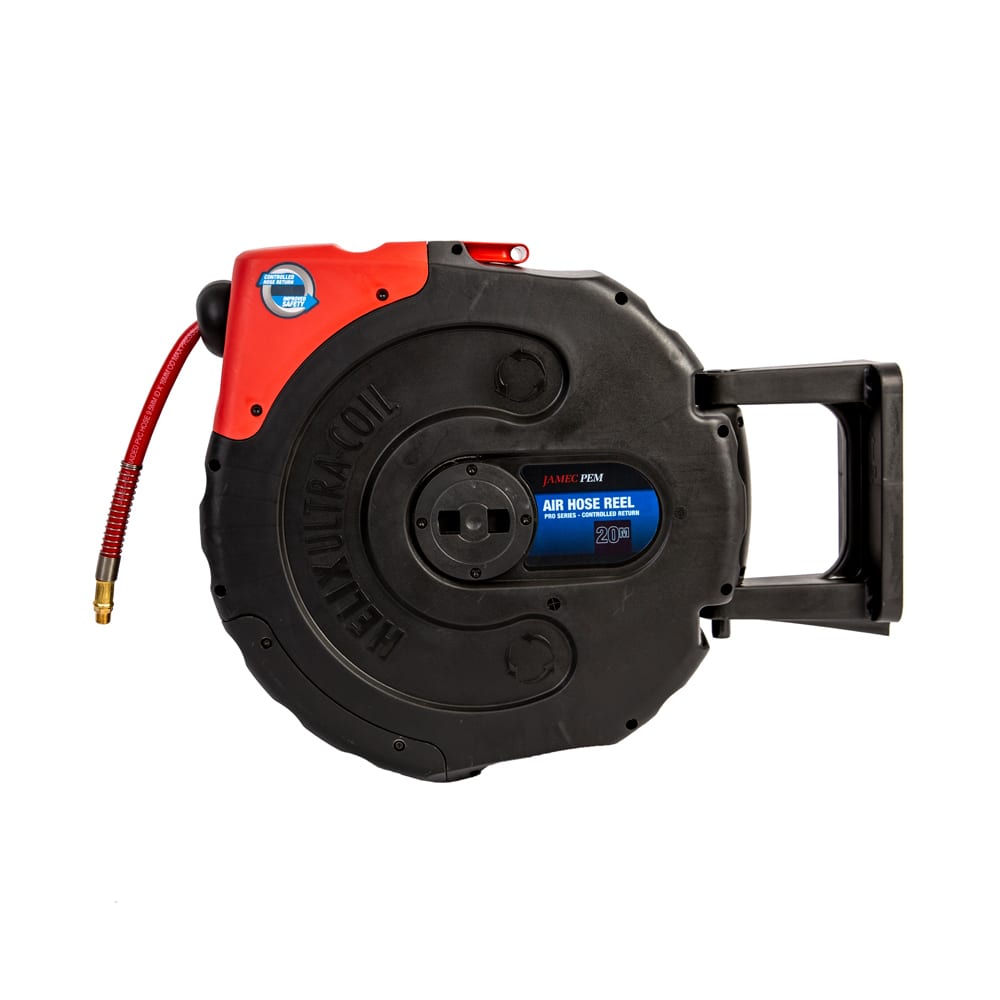 Jamec Pem Pro Series Retractable Air Hose Reel-9.5mm x 20m (Each) for ...