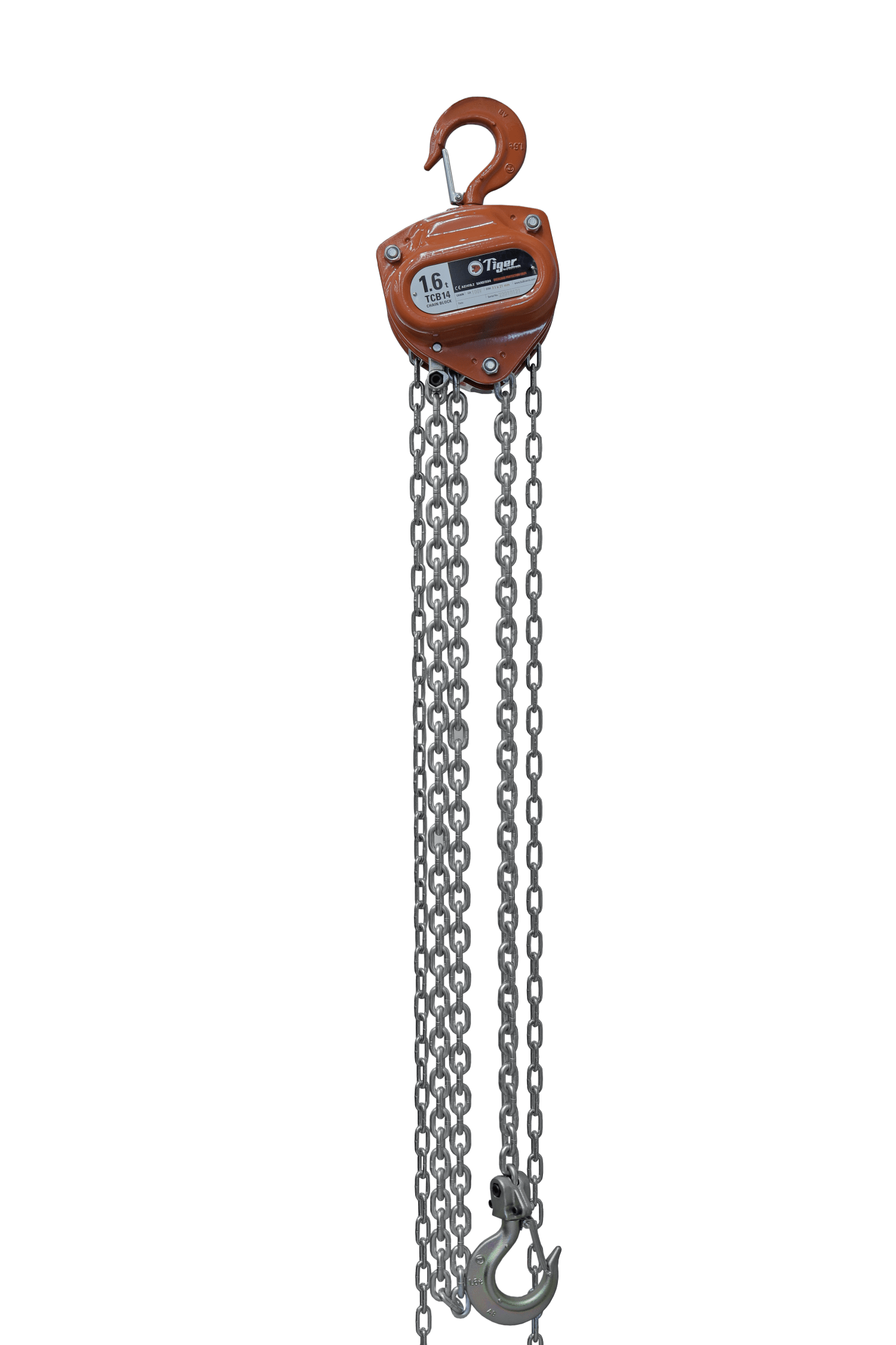 Tiger Chain Block with OLP 1.6T, 6.0m (Each) for sale - NZ Safety ...