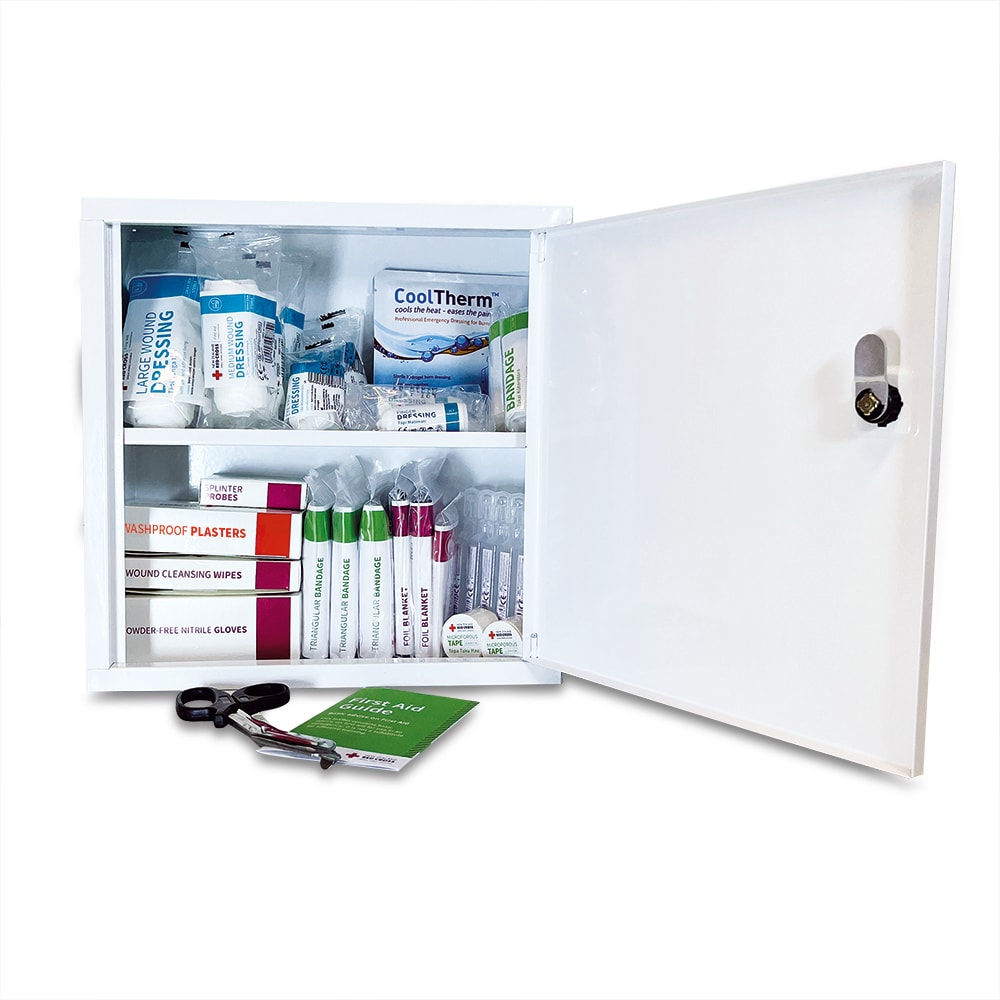 Red Cross First Aid 1-25 Person Wall Mount Metal (Kit) for sale | NZ ...