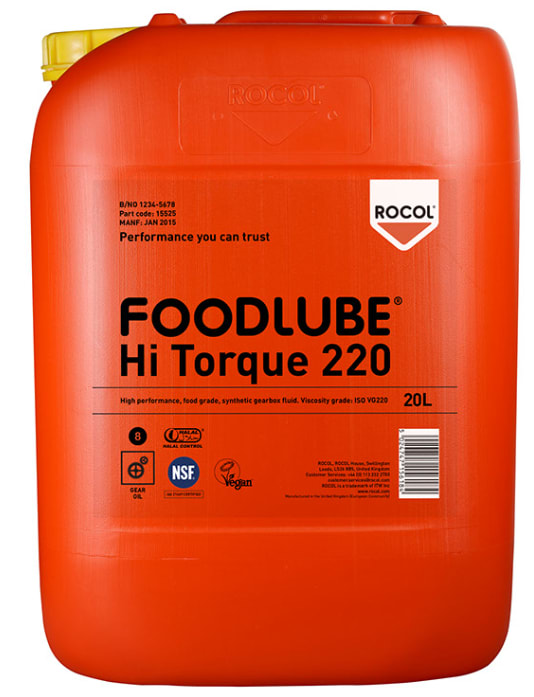 Rocol Foodlube Hi-Torque Oil 220-20L-Each for sale | NZ Safety Blackwoods