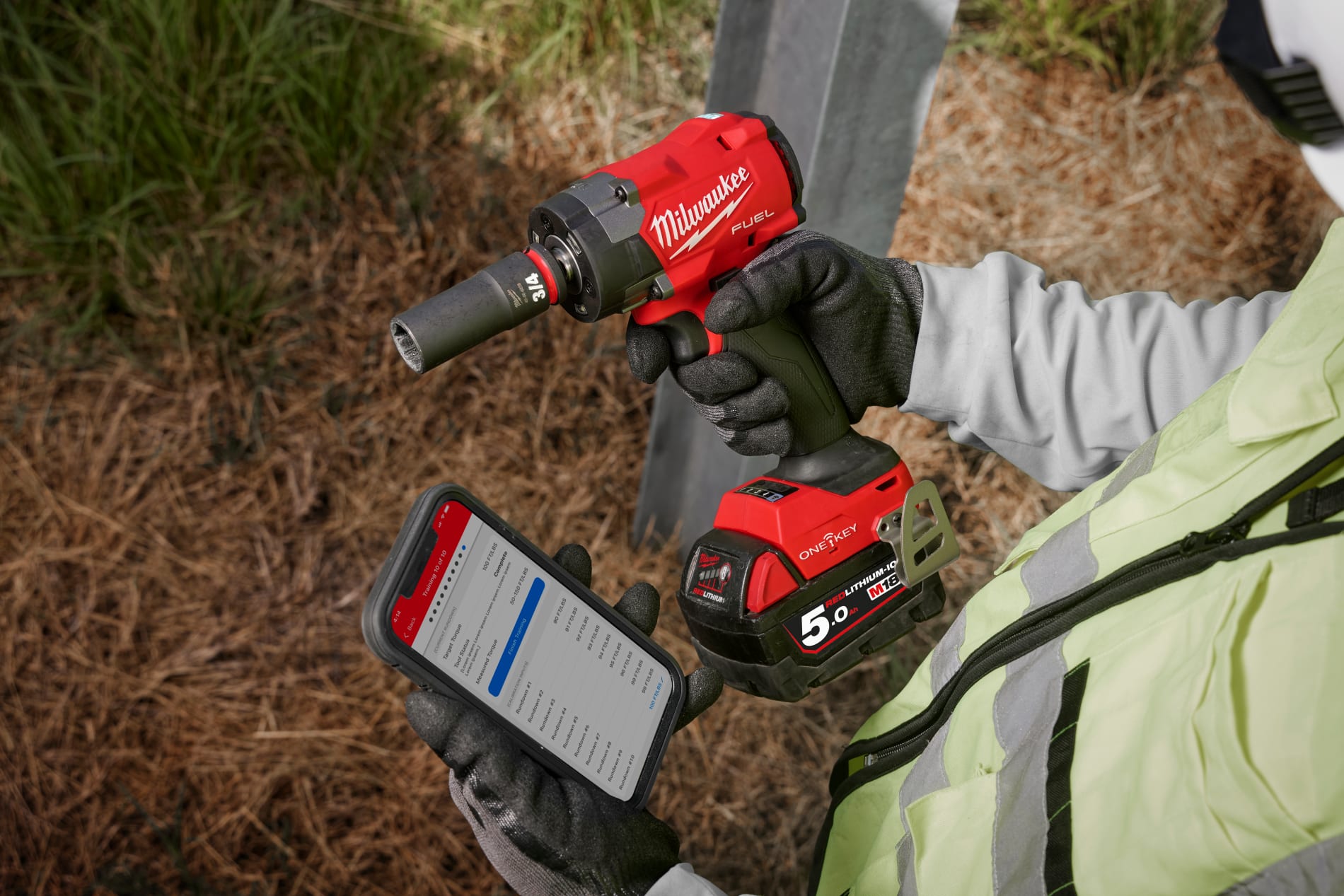 Milwaukee M18 FUEL One-Key Cordless Impact Wrench-1/2" Controlled ...