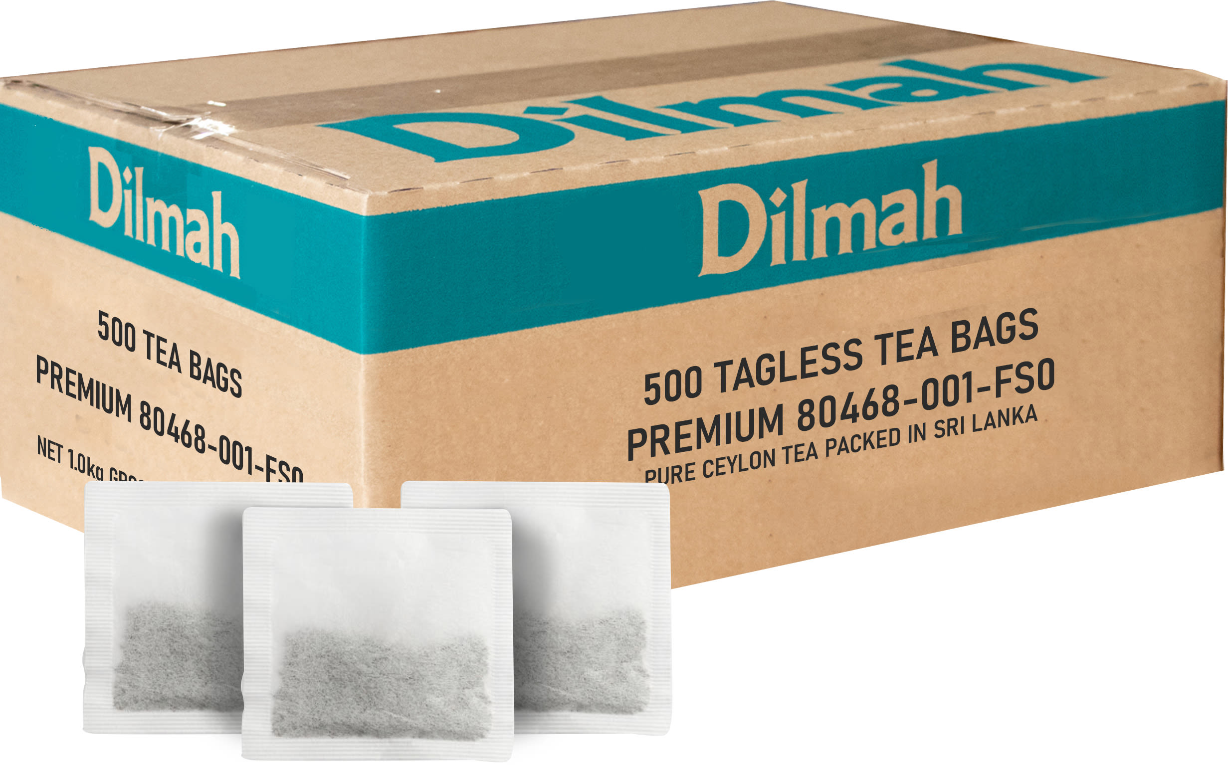 Dilmah Premium Pure Ceylon Tagless Tea Bags-500 Tea Bags-Box for sale ...