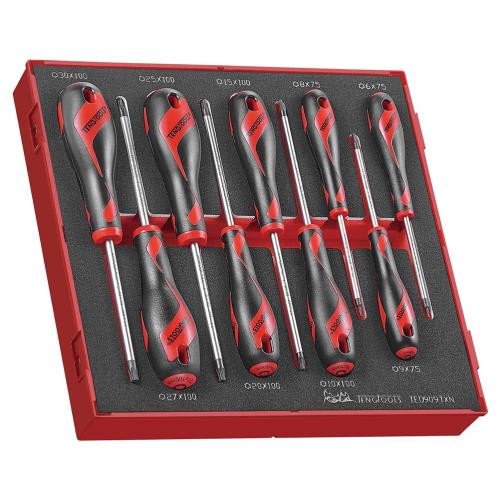 Teng 9pc MD TX Screwdriver Set 6-30 - TTD-Tray-9 Piece Set (Set) for ...