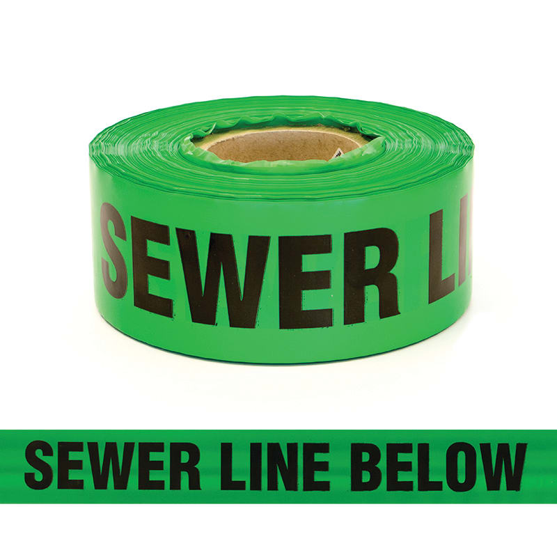 Trench Warning Tape - Sewer Main Below-75mm x 250m (Each) for sale - NZ ...