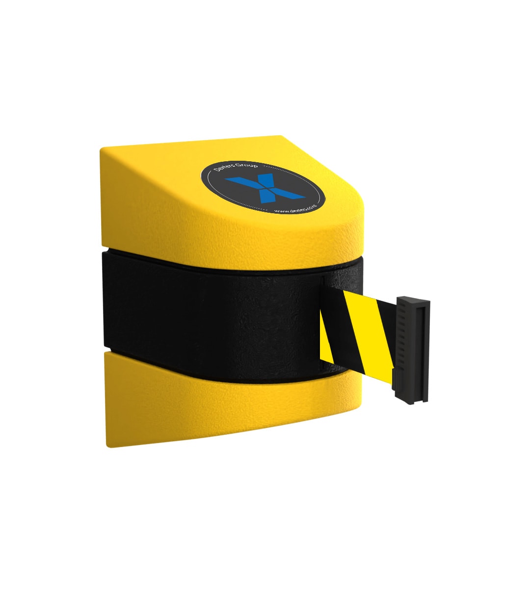 Magnetic Retractable Belt, 7.6m, black/yellow belt (Each) for sale - NZ ...