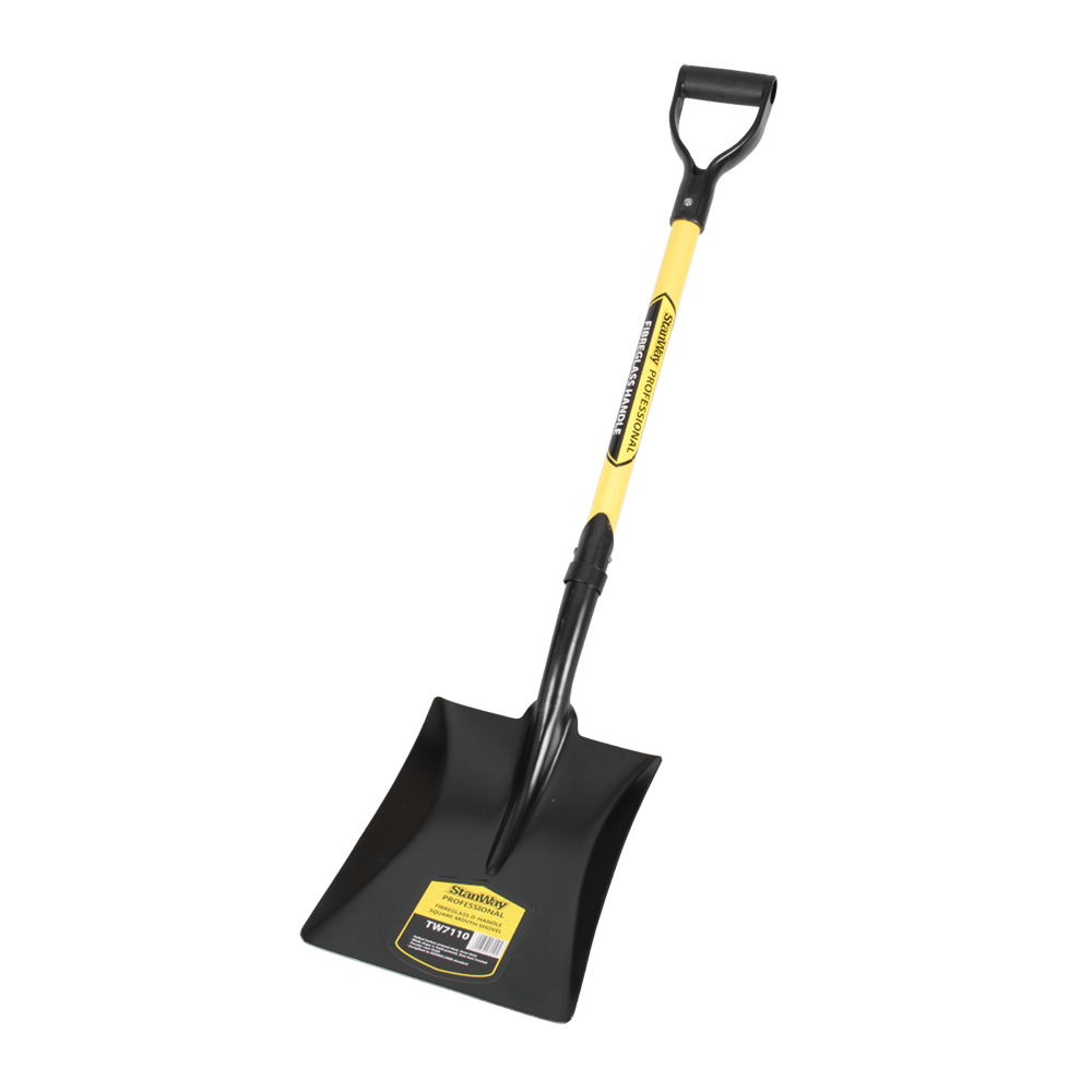 STANWAY Square Mouth Shovel w Fibreglass D-Handle (Each) for sale - NZ ...