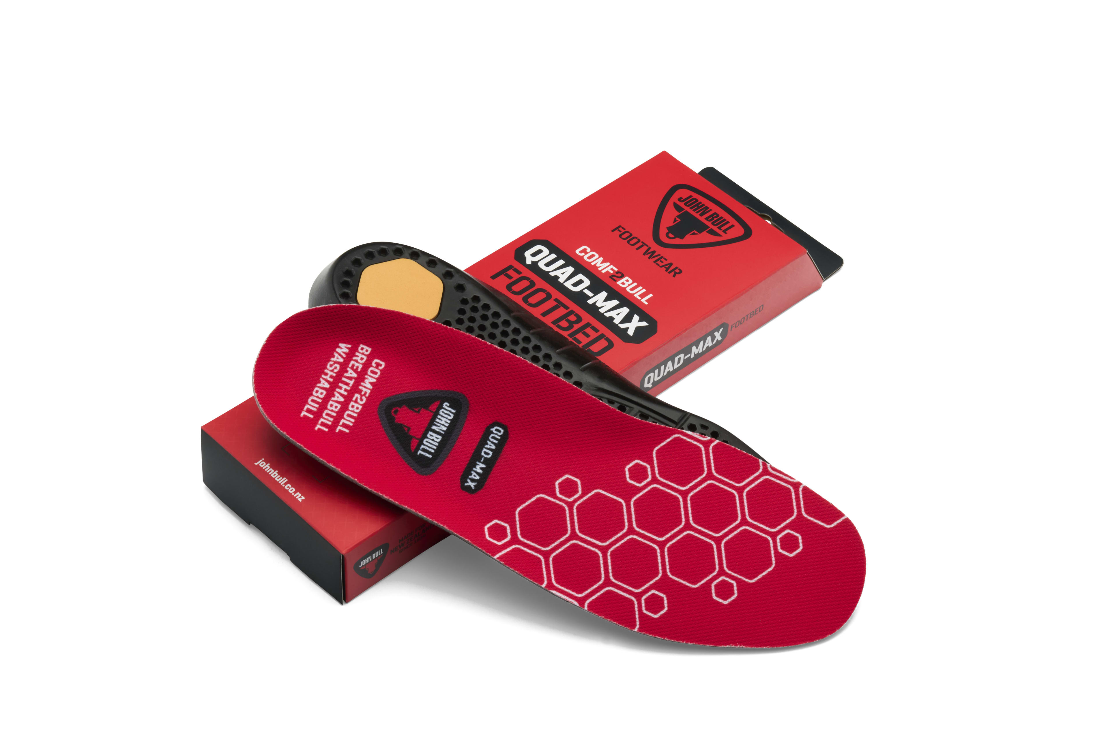 John Bull Quadmax Footbed (Pair) for sale - NZ Safety Blackwoods. | NZ ...