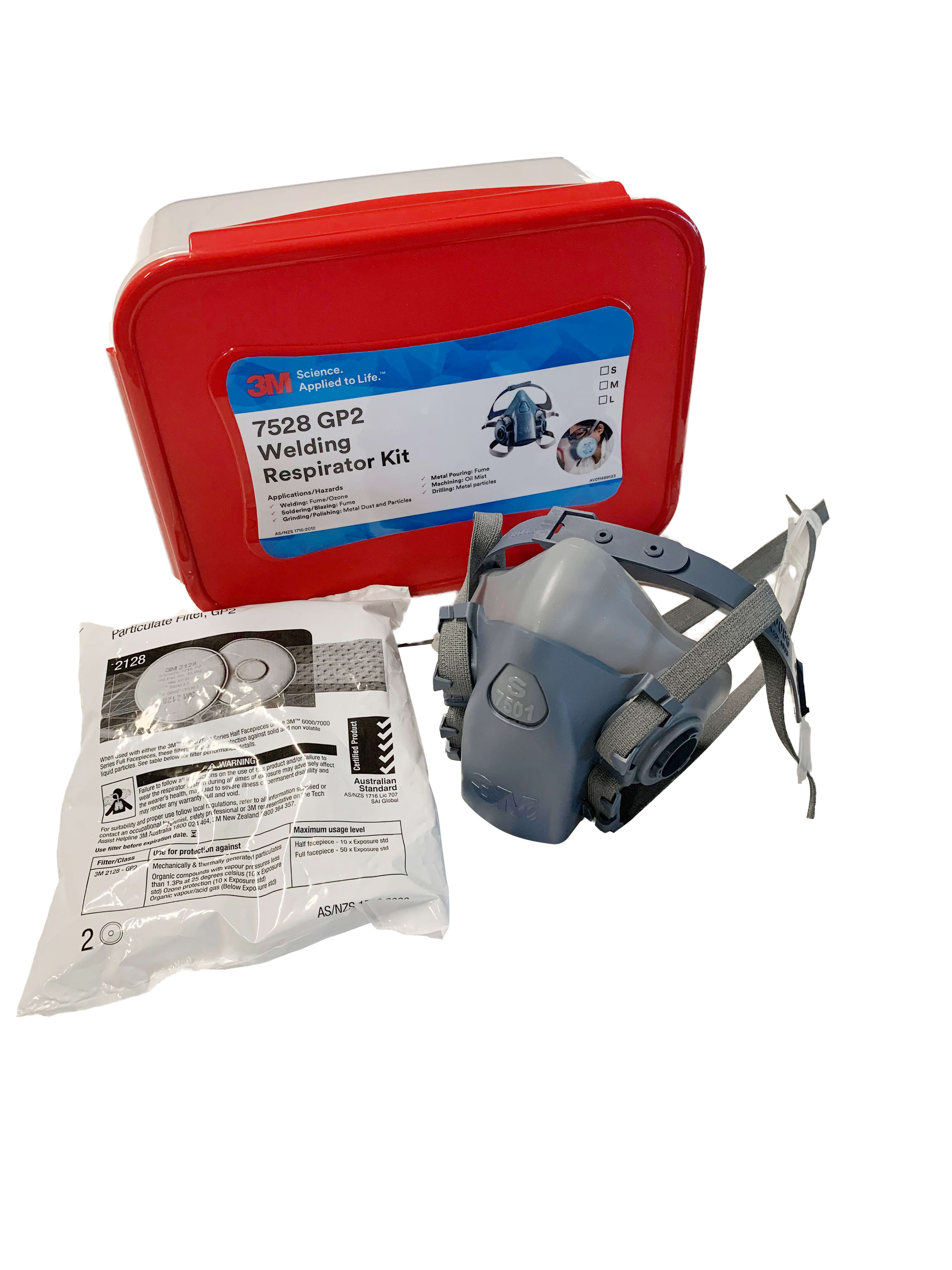 3M Welding Respirator Kit 7528, GP2-Medium (Each) for sale - NZ Safety ...